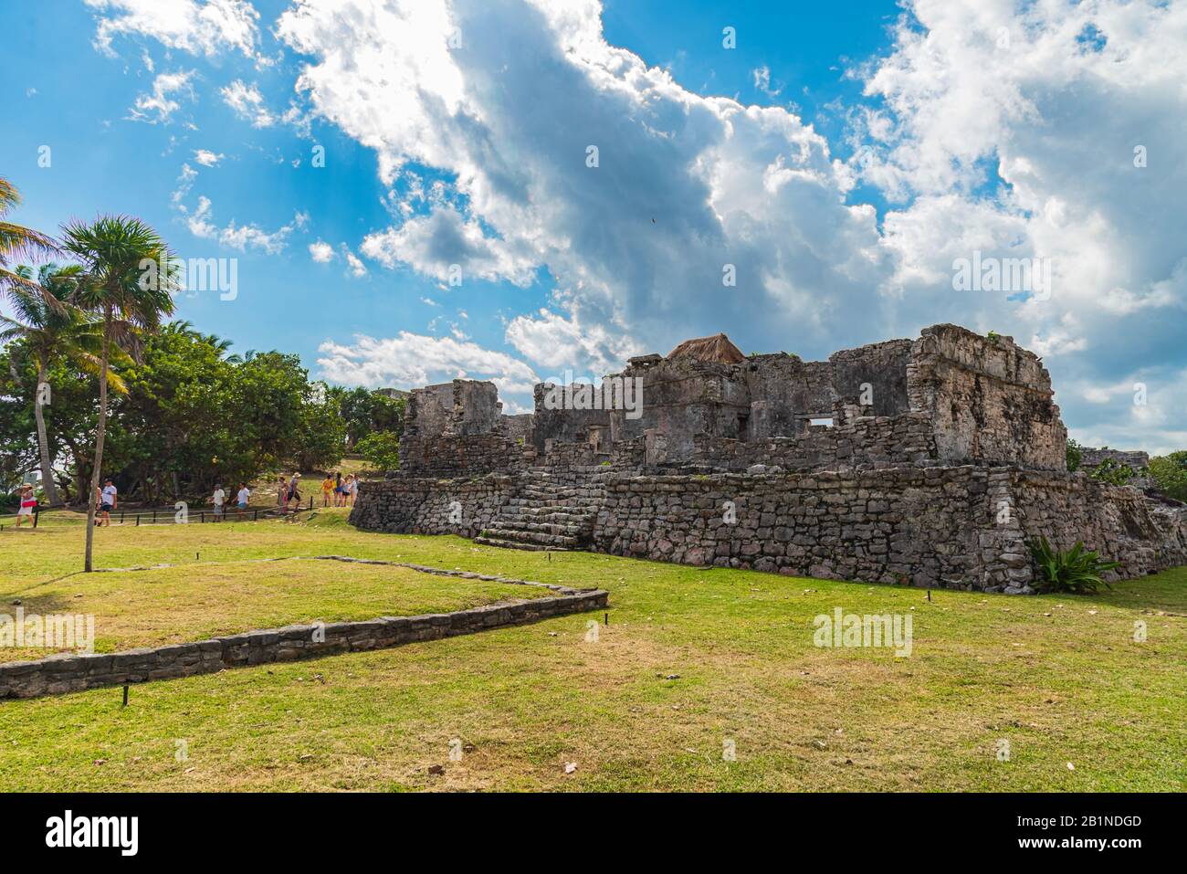 Tulum, Quintana Roo, Mexico - January 31, 2019: View of the famous ...