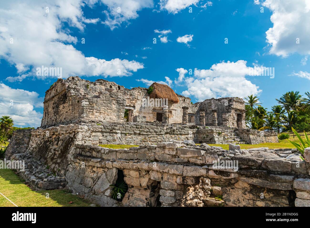Tulum, Quintana Roo, Mexico - January 31, 2019: View of the famous ...