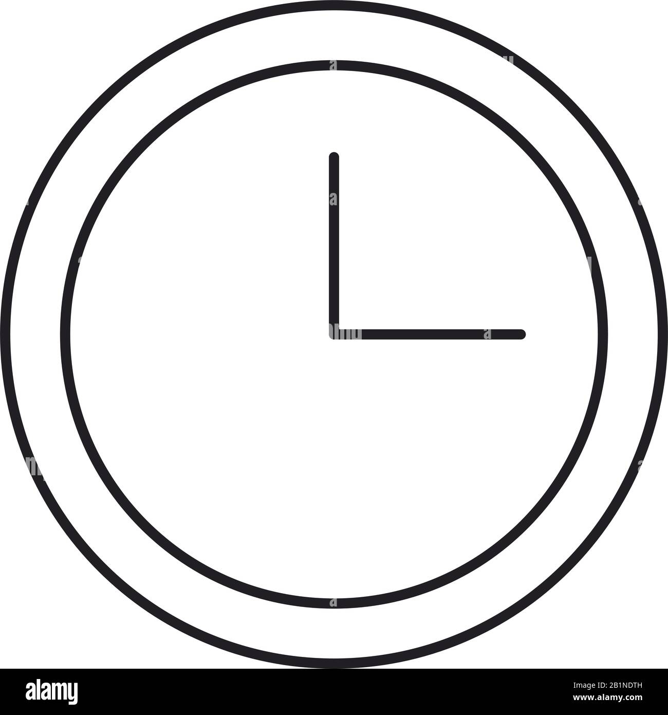 clock icon over white background, vector illustration Stock Vector ...
