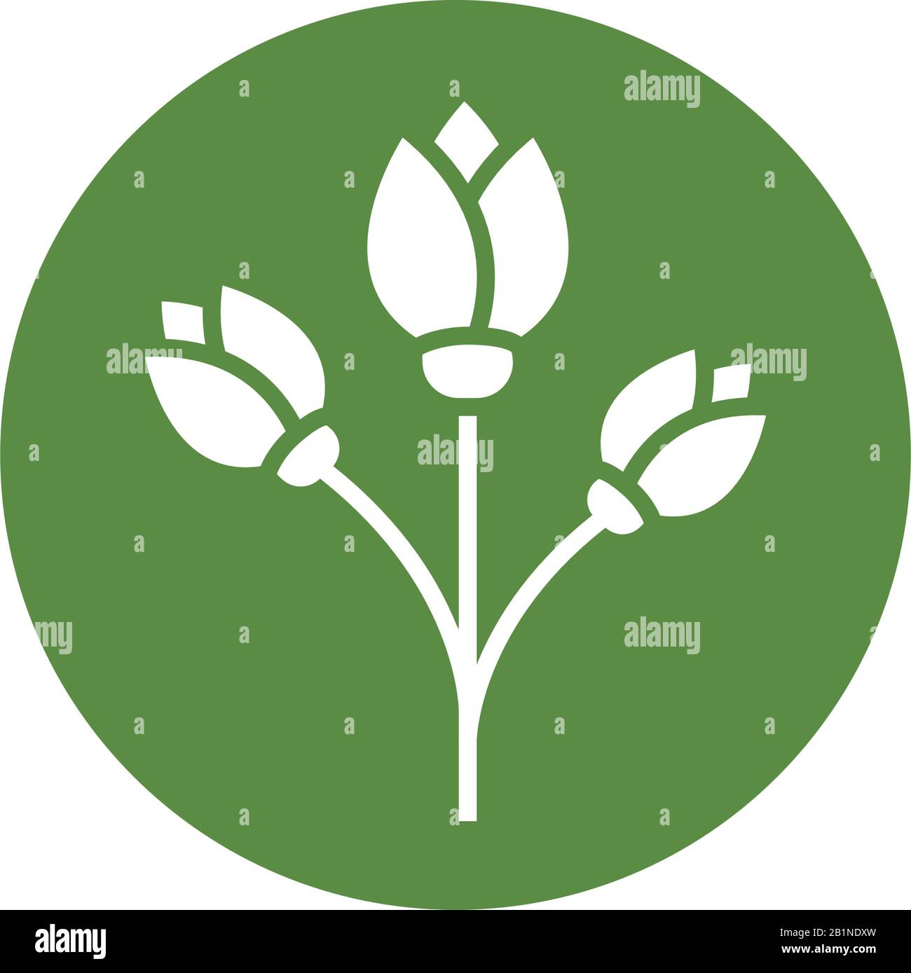 beautifull flower garden spring block style Stock Vector Image & Art ...