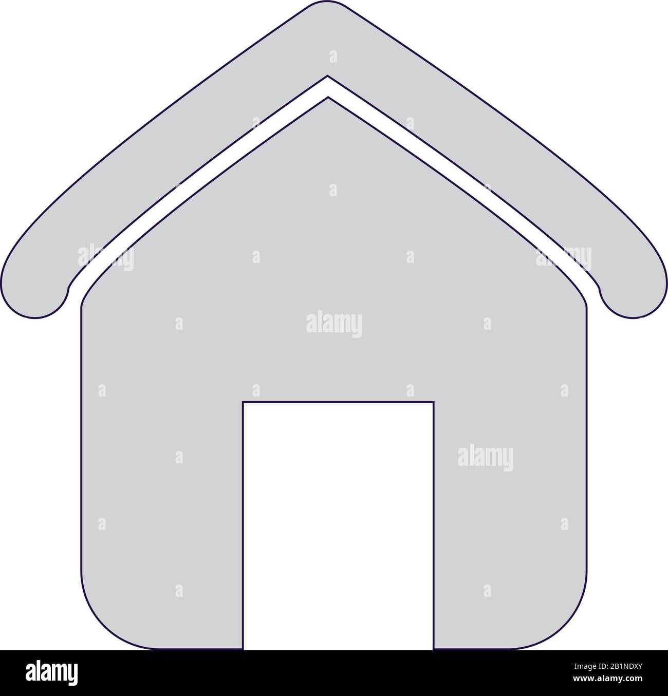 house shape icon over white background, vector illustration Stock ...