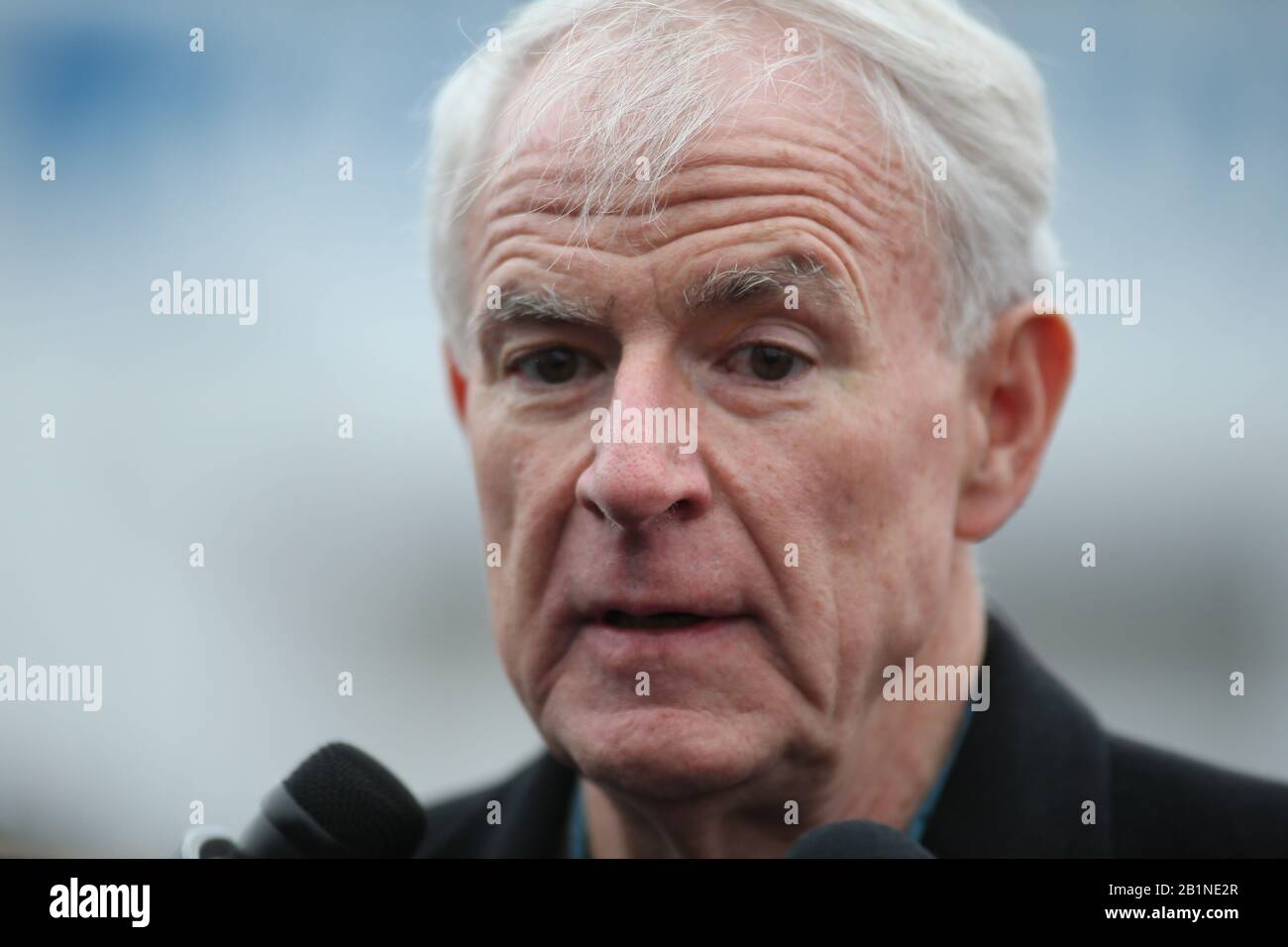 Milwaukee, Wisconsin, USA. 26th Feb, 2020. Milwaukee Mayor TOM BARRETT ...