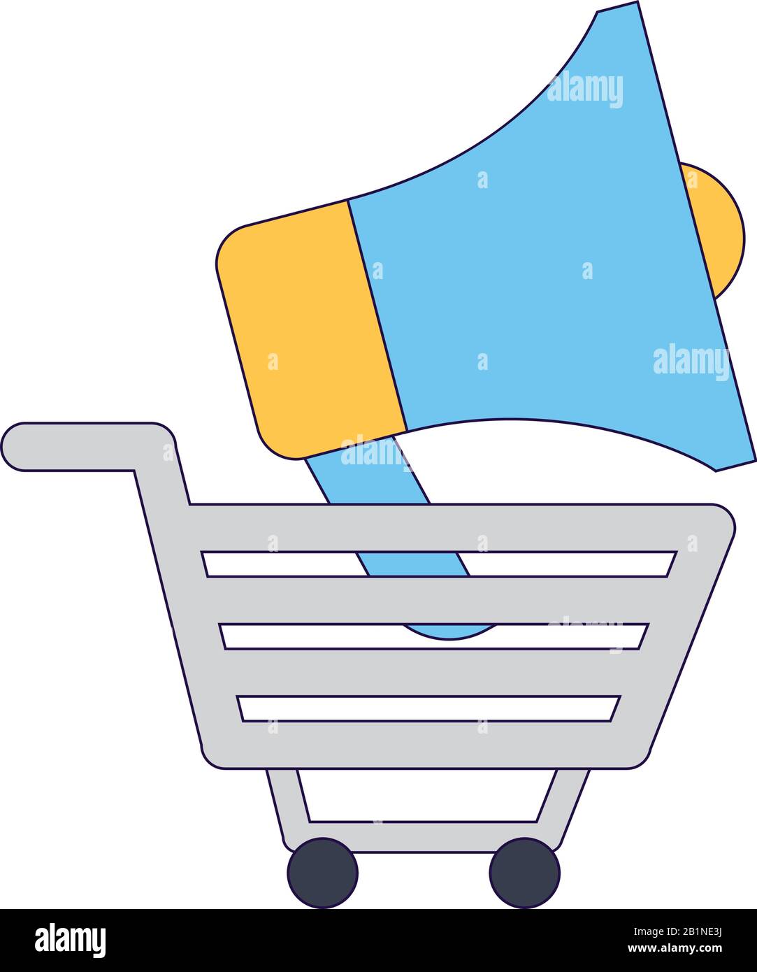 Public announcement cart Stock Vector Images - Alamy