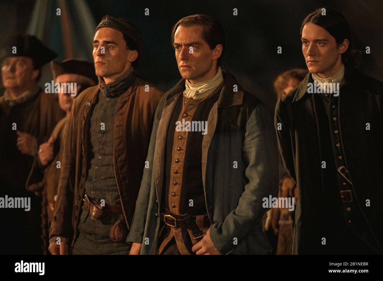 OUTLANDER, from left: Jon Tarcy, Richard Rankin, Cesar Domboy, The ...
