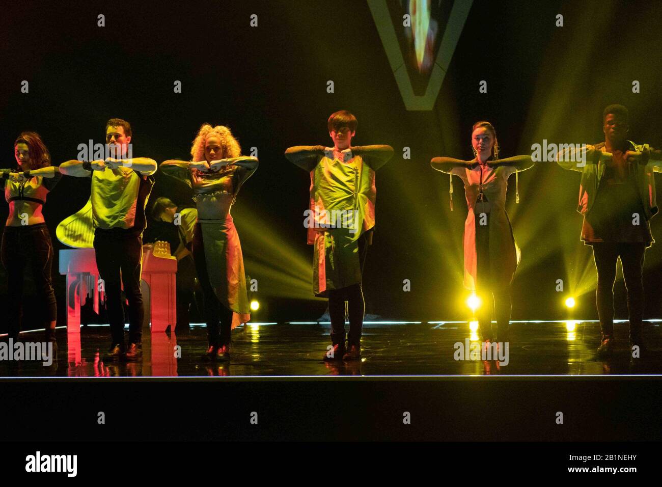 UTOPIA FALLS, from left: Humberly Gonzalez, Robbie Graham-Kuntz, Robyn ...