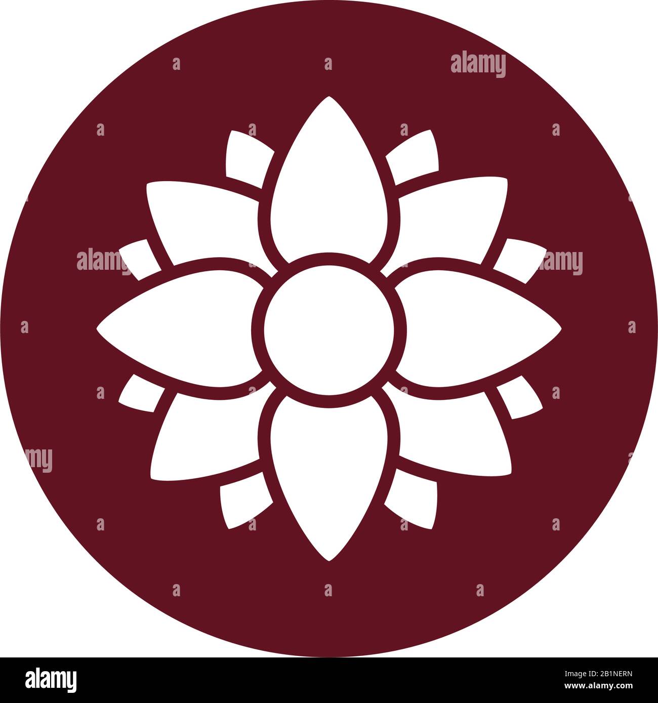 beautifull flower garden spring block style Stock Vector Image & Art ...