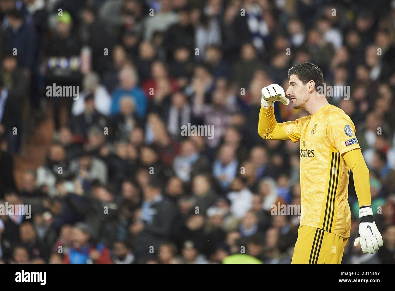 Madrid, Spain. 26th Feb, 2020. Thibaut Courtois (goalkeeper; Real ...