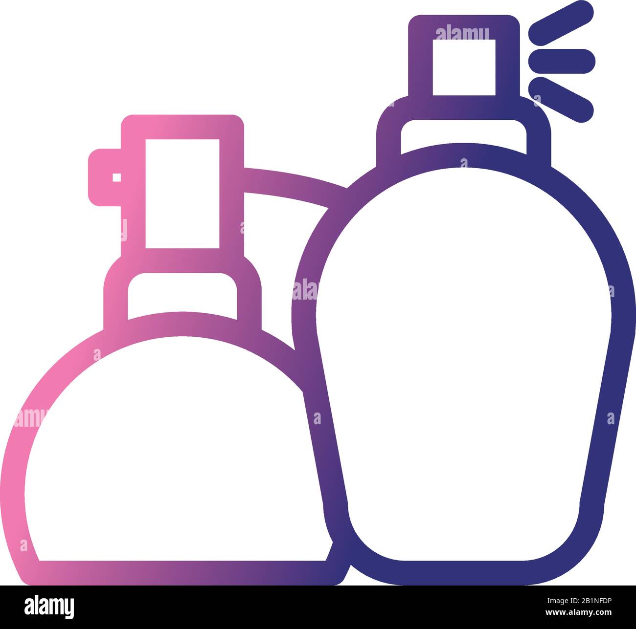 bottle spray, gradient style icon vector illustration design Stock ...