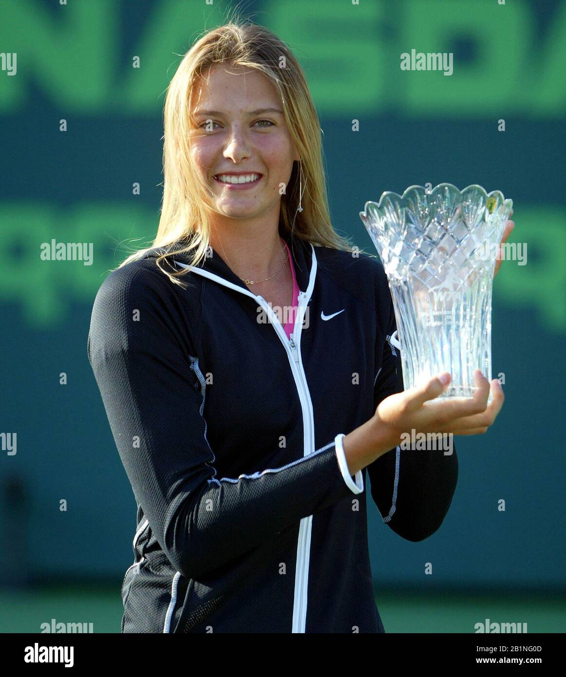 Melbourne, Australia. 23rd Jan, 2002. Maria Sharapova Receives The ...