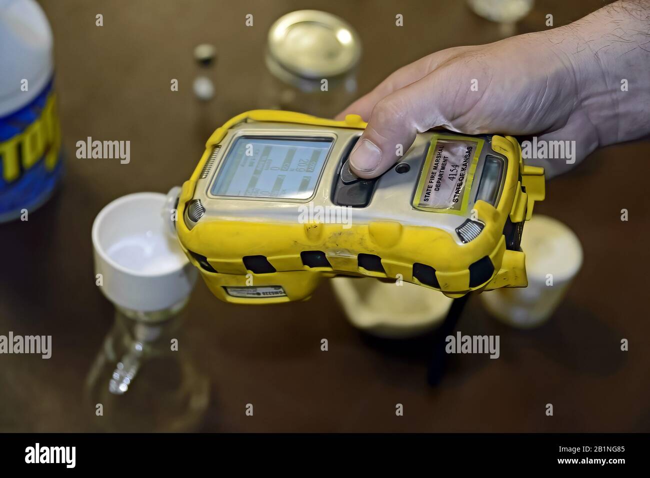 Emporia Kansas, USA, May 6, 2014 Members of the Emporia Kansas Fire ...