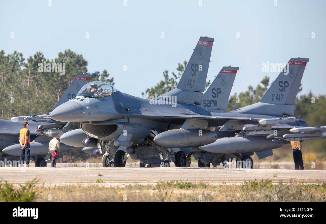 An F-16c Fighting Falcon from the 480th Fighter Squadron, Spangdahlem ...