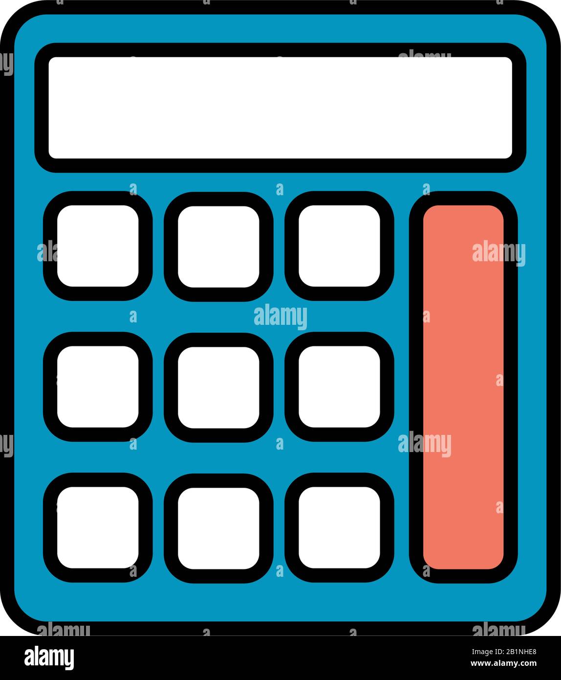 Portable calculator Stock Vector Images - Alamy