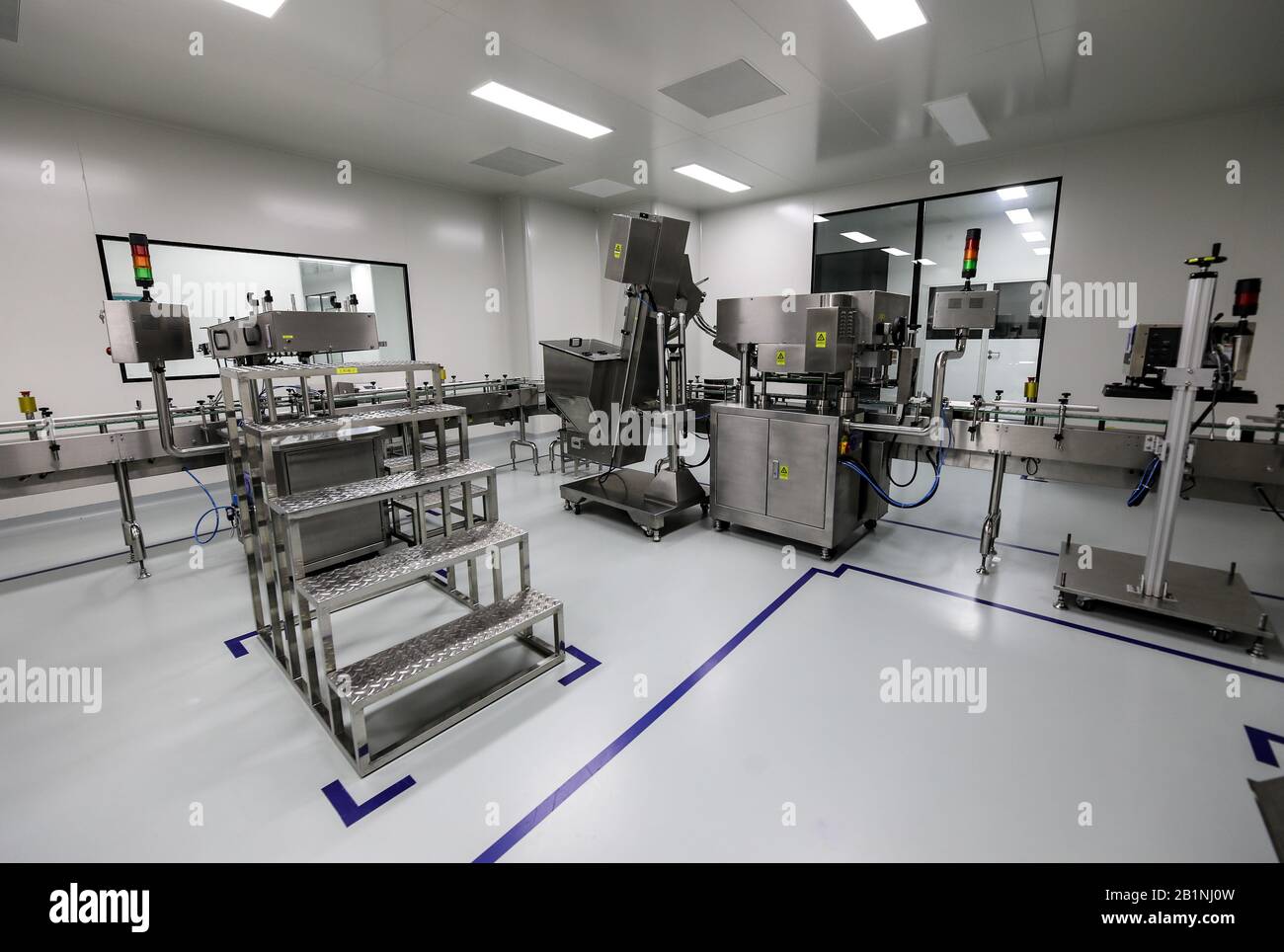 BEIJING, CHINA - JUNE 03, 2019: Modern drug manufacturing laboratory ...