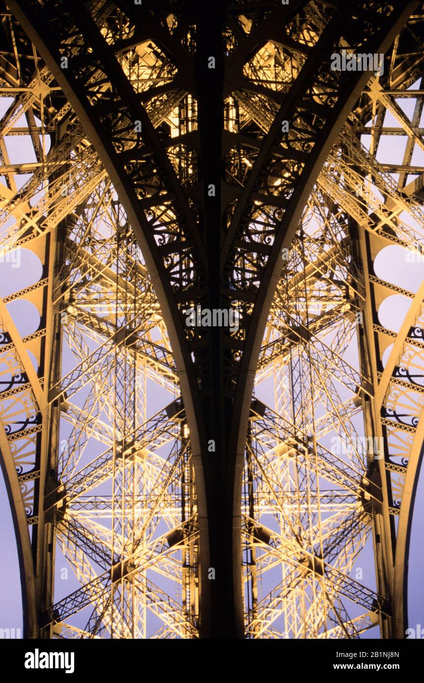 Paris, France. The Eiffel Tower is a wrought-iron lattice tower on the ...