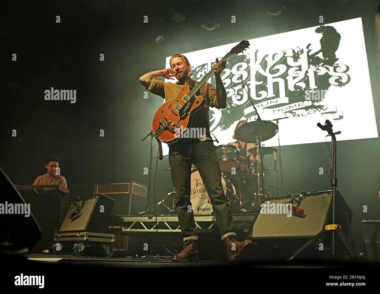 Teskey Brothers Performing at Manchester O2 Ritz Featuring: Teskey ...