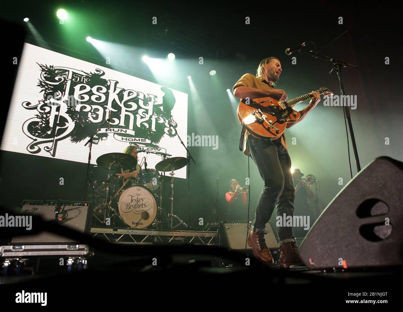 Teskey Brothers Performing at Manchester O2 Ritz Featuring: Teskey ...