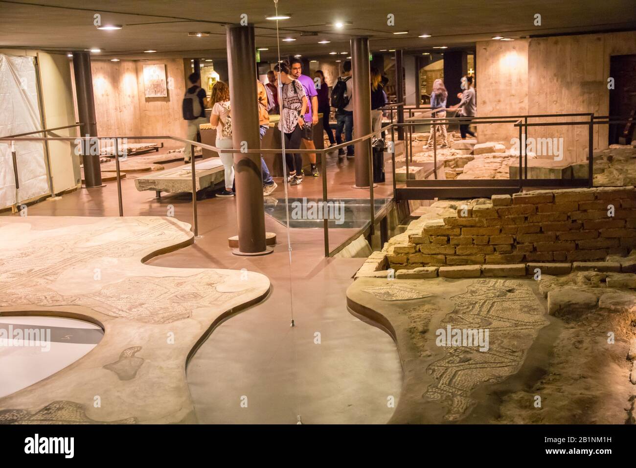 The Crypt area below the Duomo in Florence Italy Stock Photo - Alamy