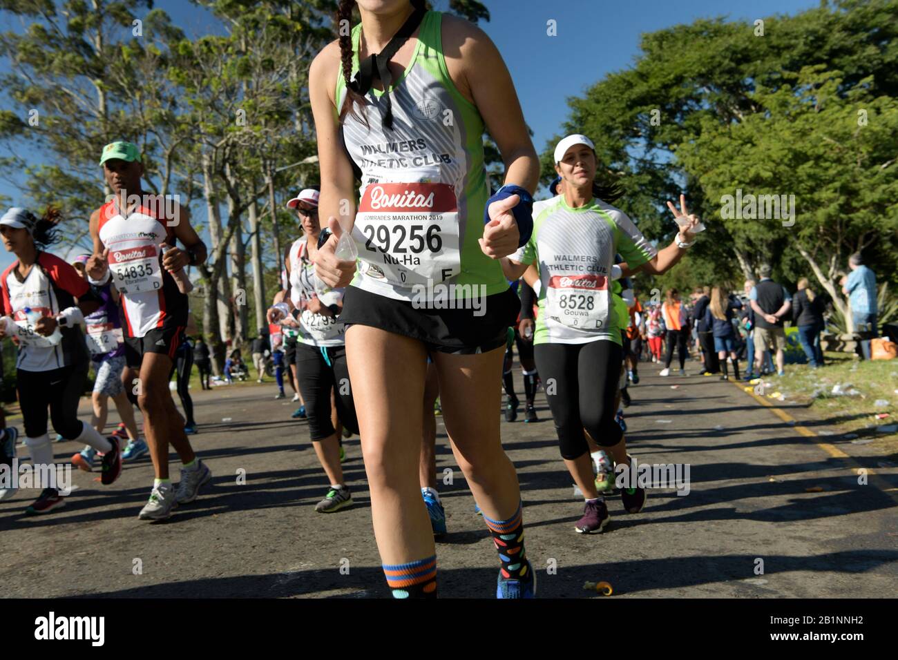 Durban, South Africa, people, Comrades Marathon, close up female ...