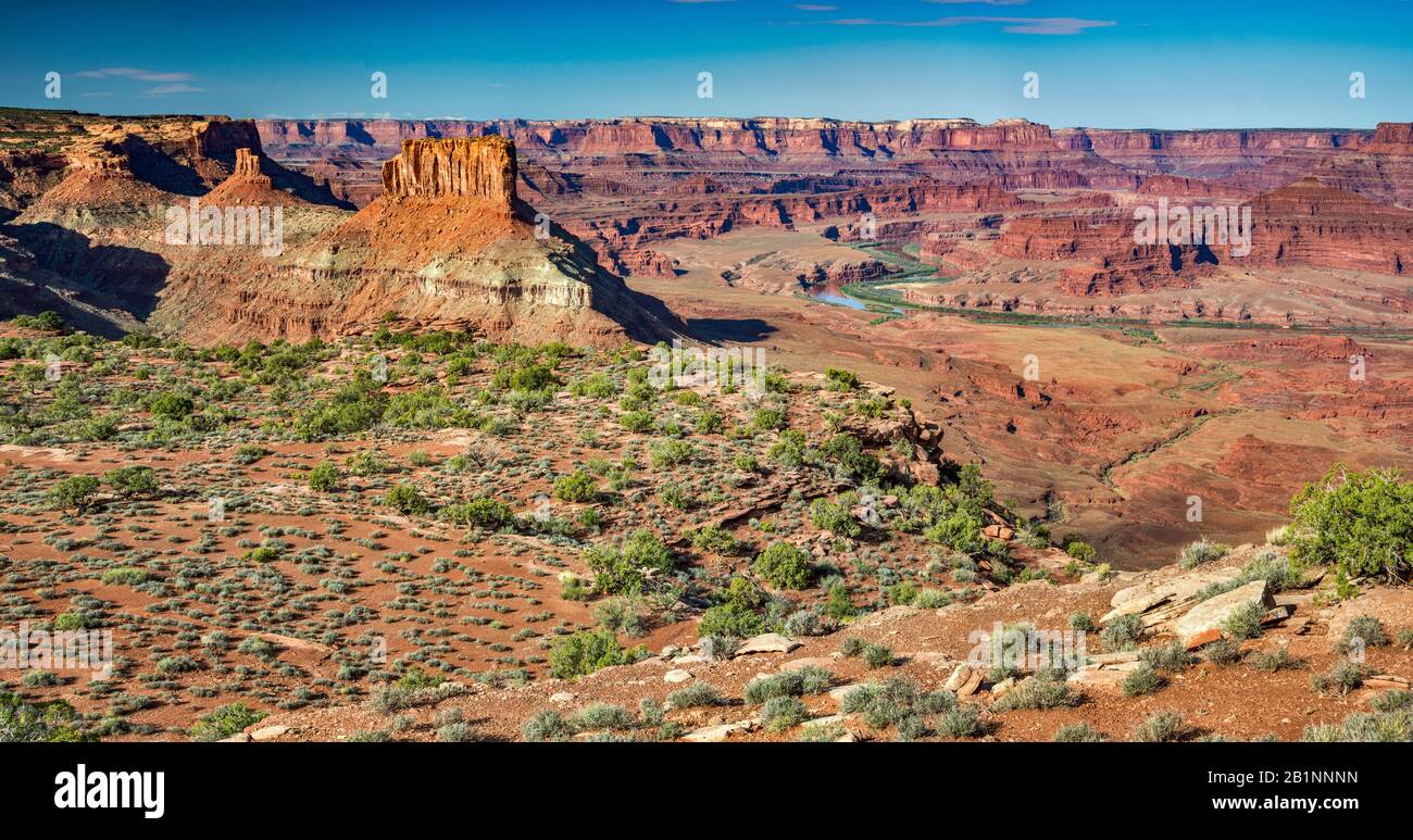 Colorado River in Canyon Rims Recreation Area, Island in The Sky ...