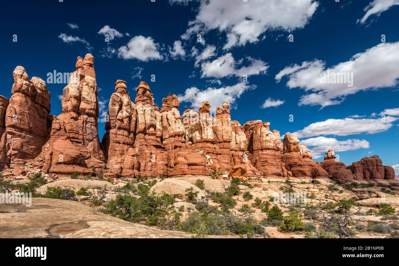 Rock spires at Devils Kitchen Loop Trail, The Needles section at ...