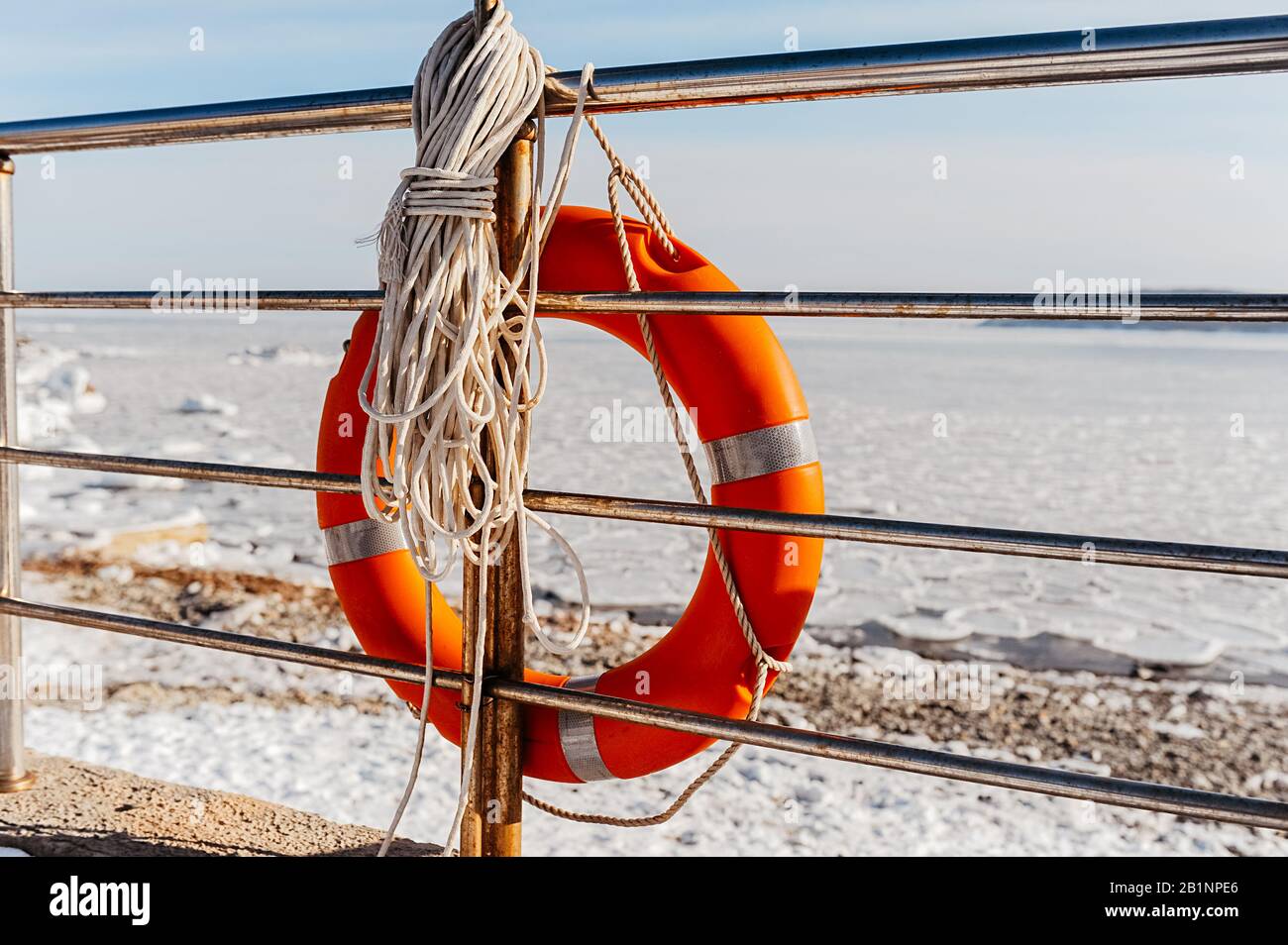 Lifebuoy drowning man in sea hi-res stock photography and images - Alamy