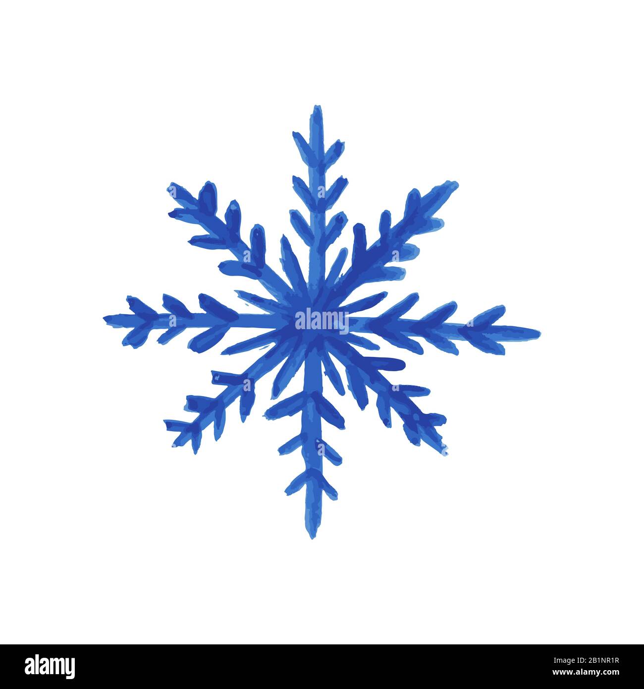 Printable Blue Snowflakes
