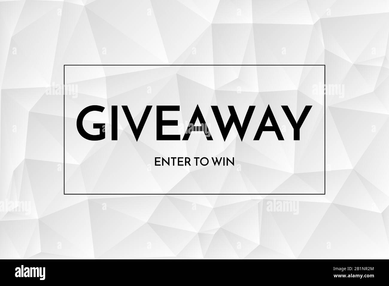 Giveaway banner template. Giveaway phrase on light background. Vector ...