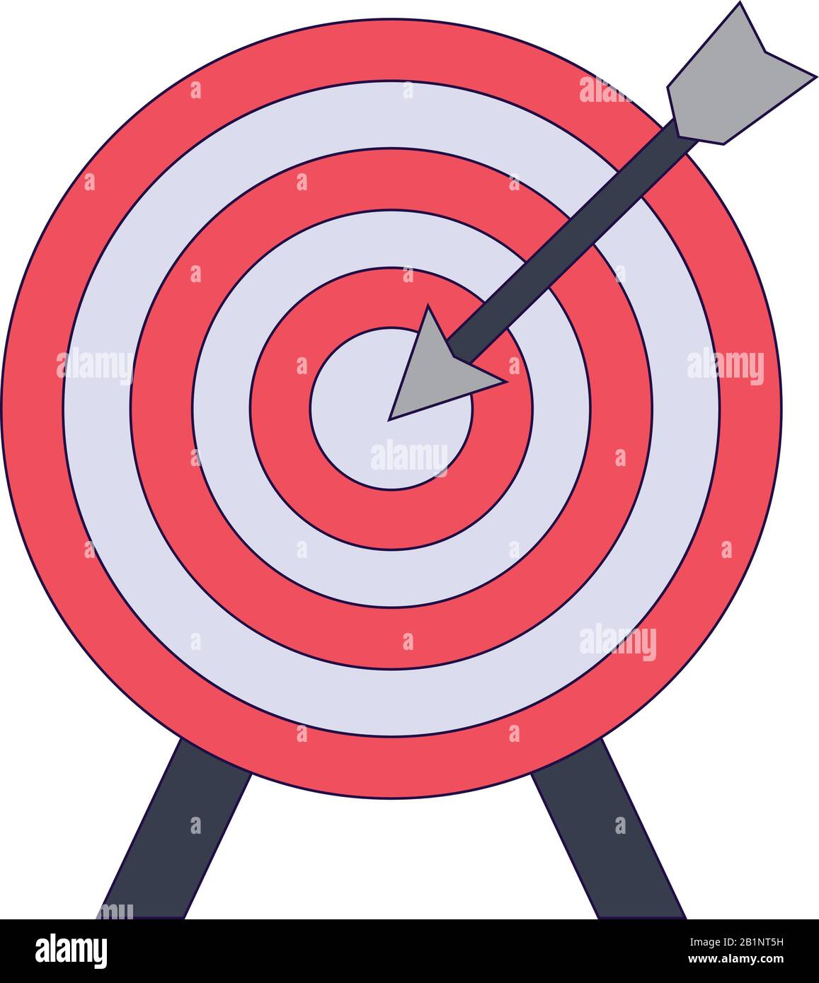 target and bow icon over white background, vector illustration Stock ...