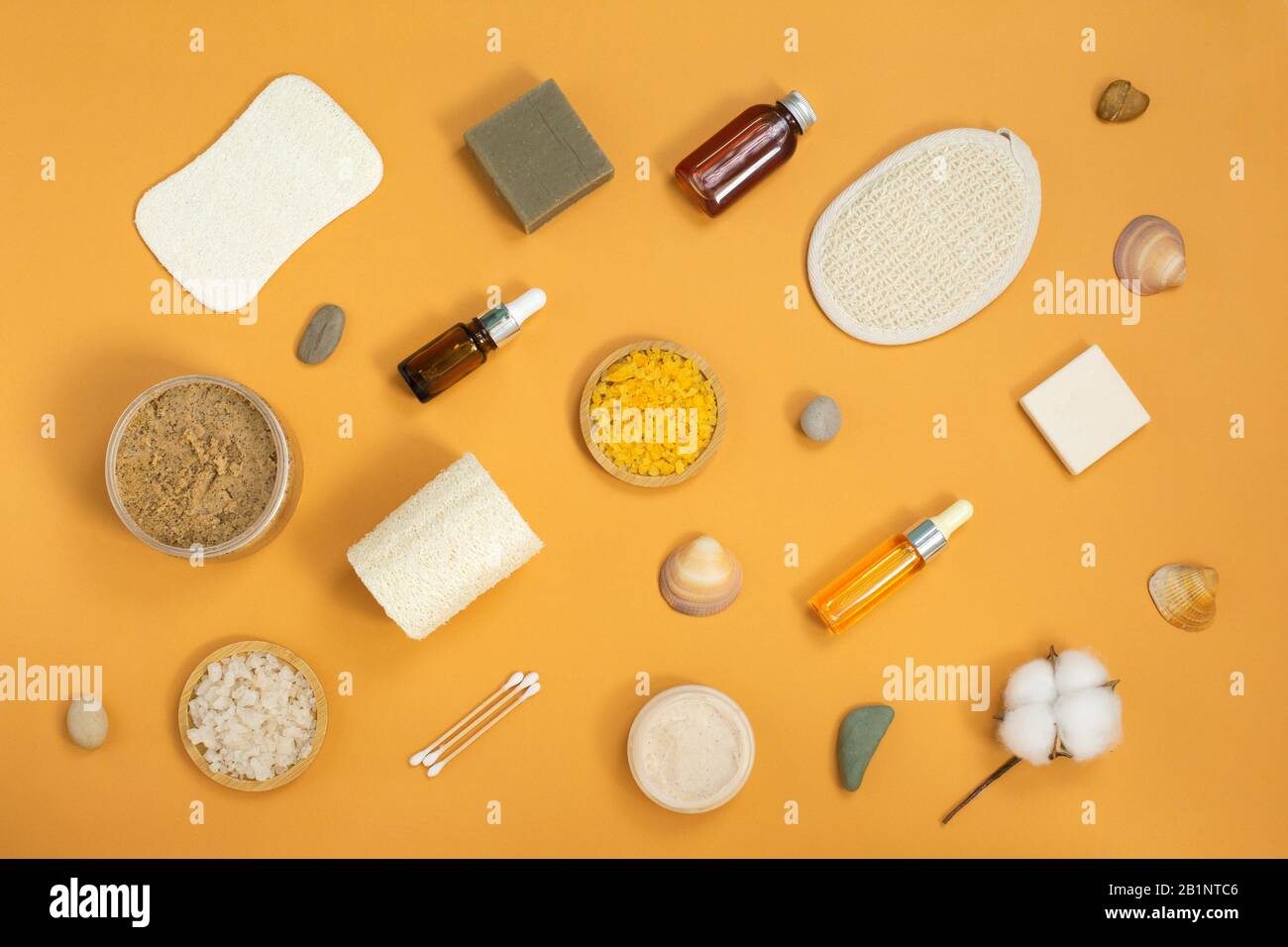 Nutural body care cosmetic products. Beauty and spa concept. bio ...