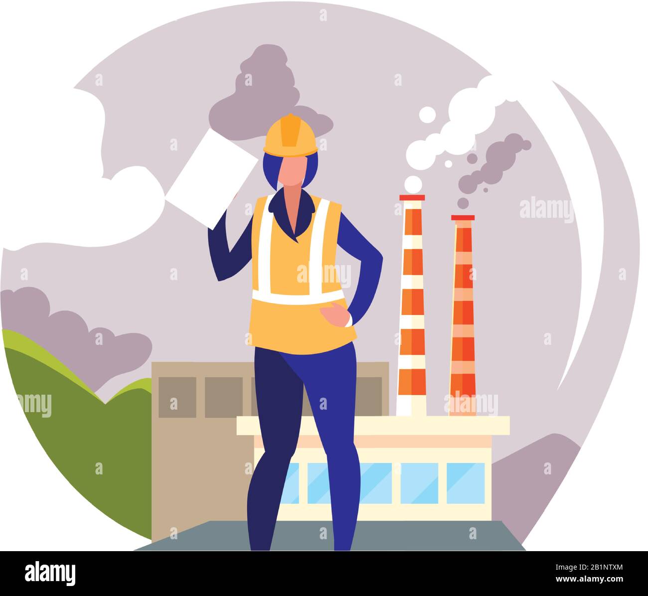 technician man in uniform with equipment vector illustration design ...