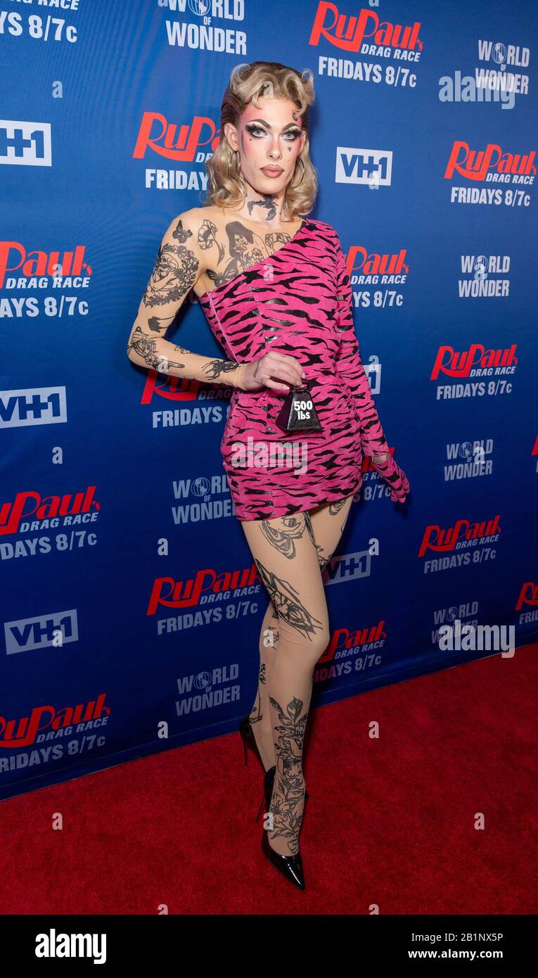 New York, NY - February 26, 2020: Drag Queen Gigi Goode attends RuPaul ...