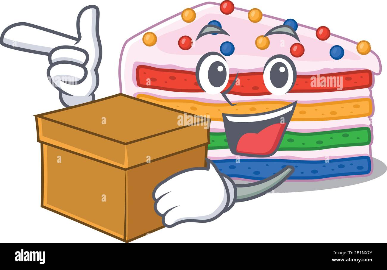 Small cake box Stock Vector Images - Alamy