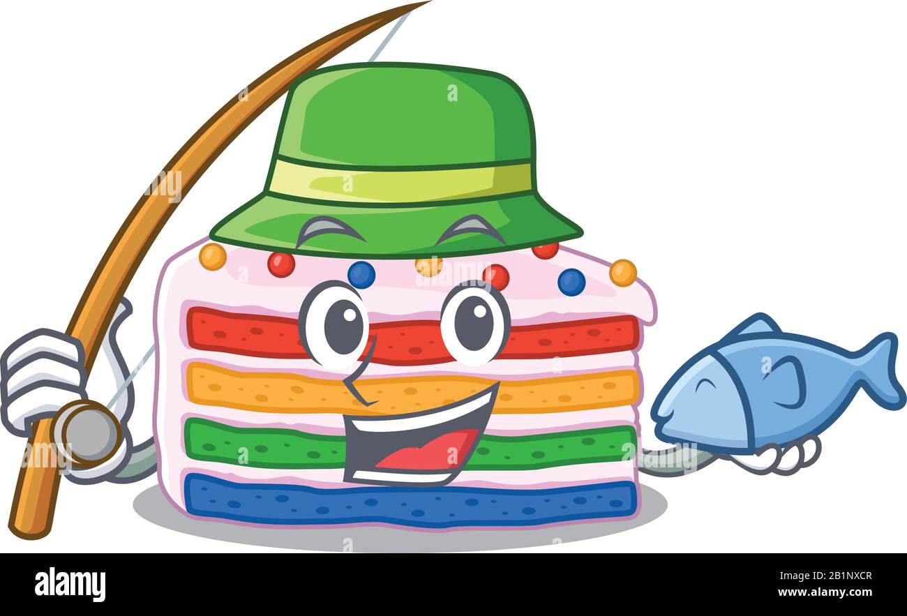 Rainbow layer cake Stock Vector Images - Alamy