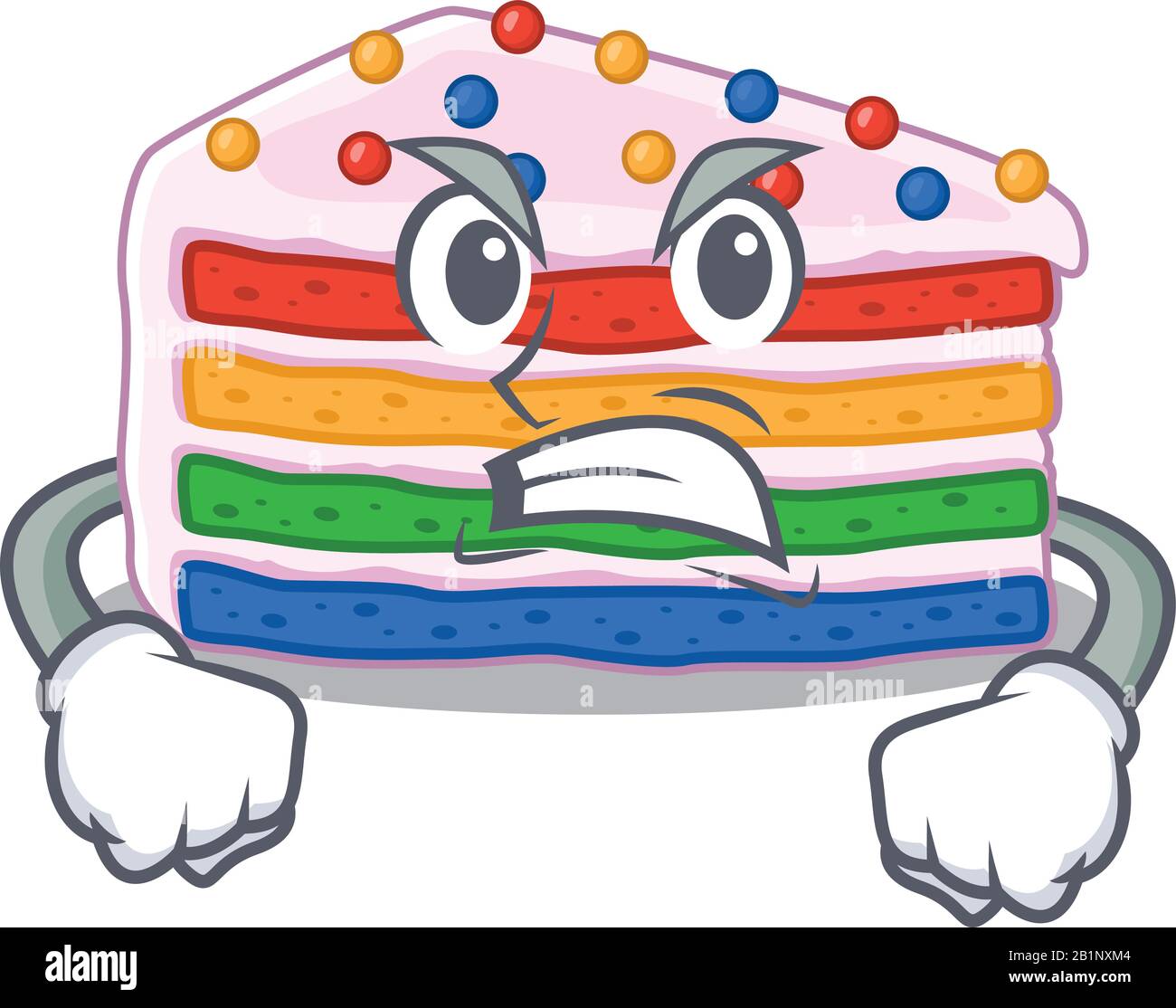 Funny green face cake Stock Vector Images - Alamy