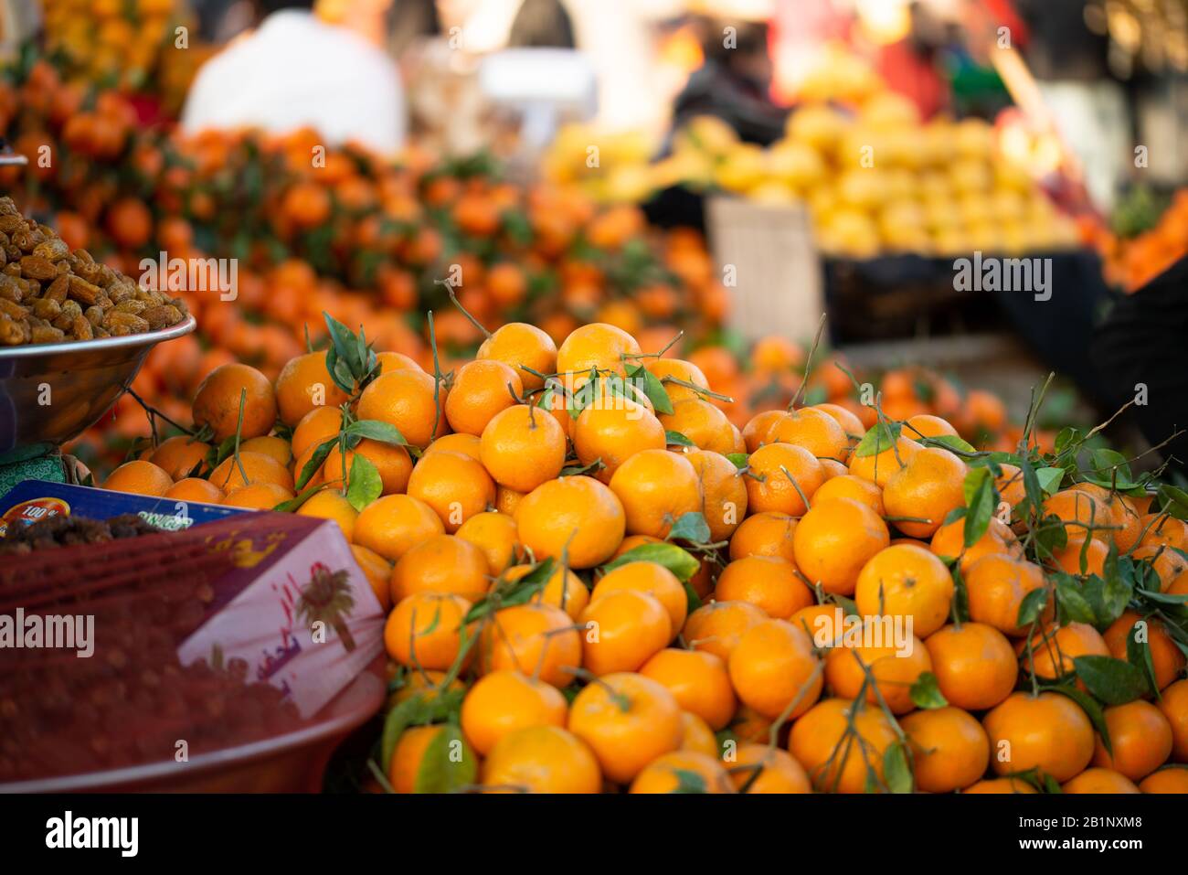 Oranges are sold in farm-fresh markets, Customers can choose fresh ...