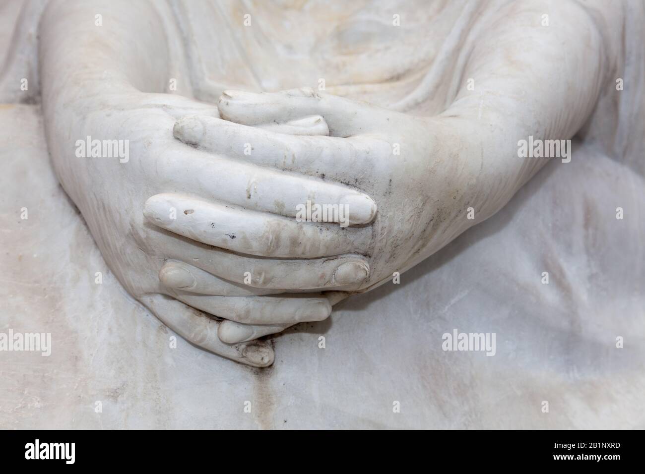 folded hands as if waiting Stock Photo - Alamy