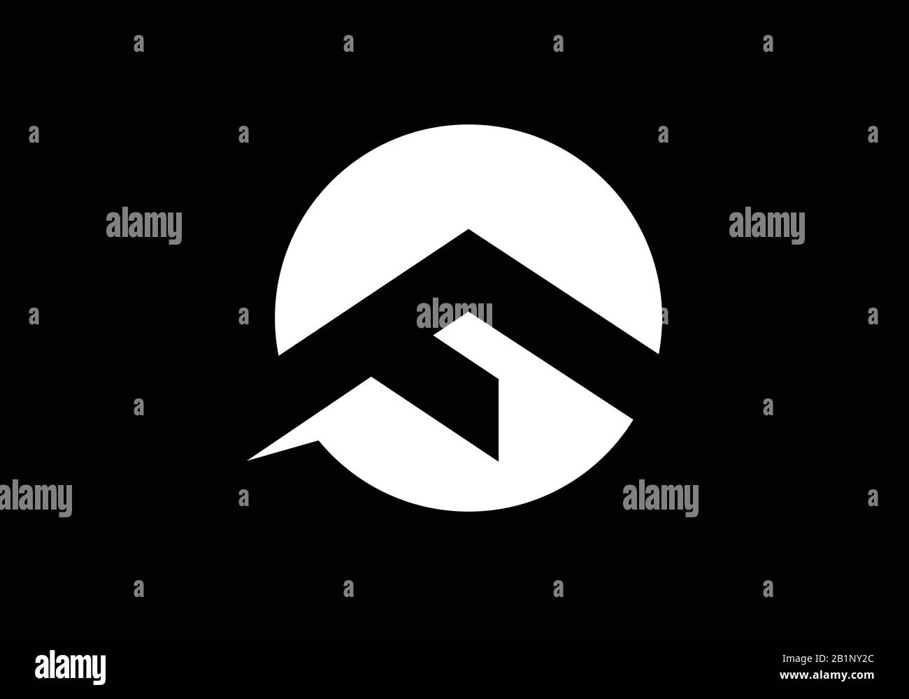 F Initial letter in rounded shape, Creative Modern Letters Vector Icon ...