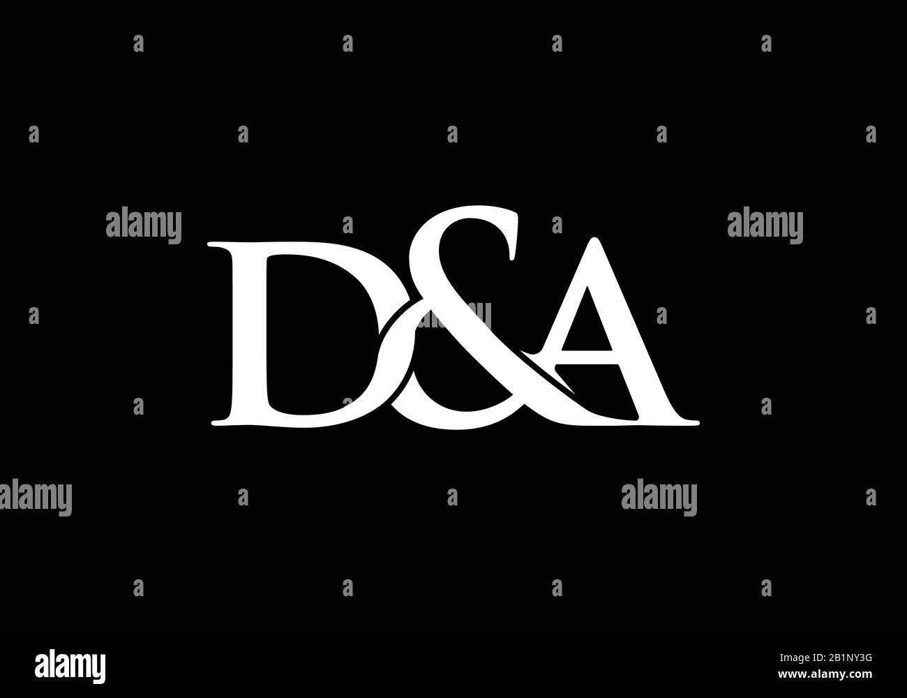 D A Initial letter logo design, Creative Modern Letters Vector Icon ...