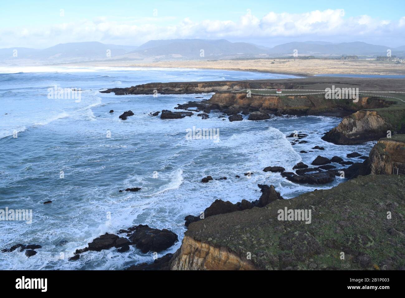 View of Point Arena Stock Photo - Alamy