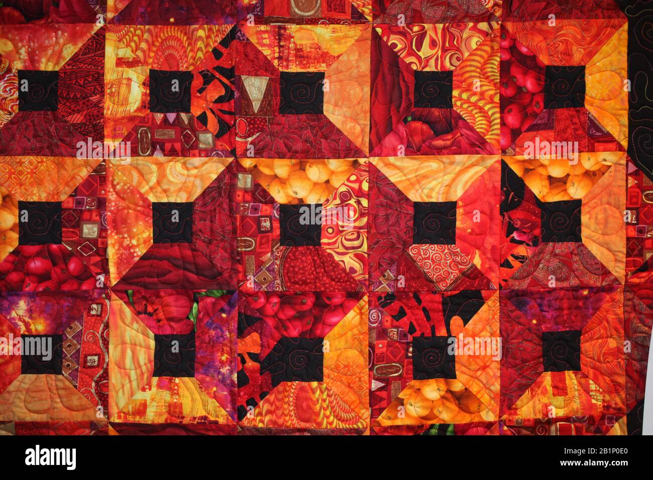 Patchwork quilt hand made hi-res stock photography and images - Alamy