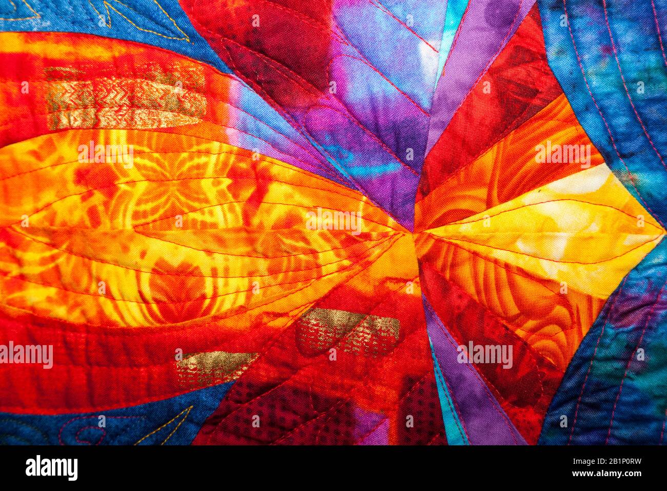 Quilt with squares on bed hi-res stock photography and images - Alamy