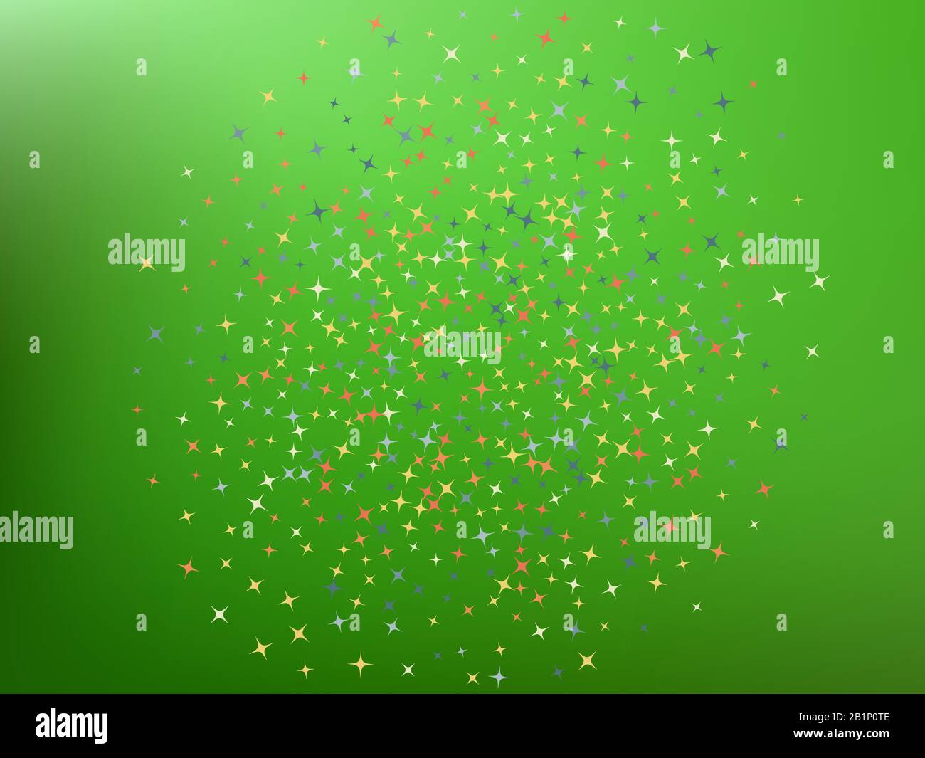 Lime color background. Stars confetti. Professional colorific idea ...