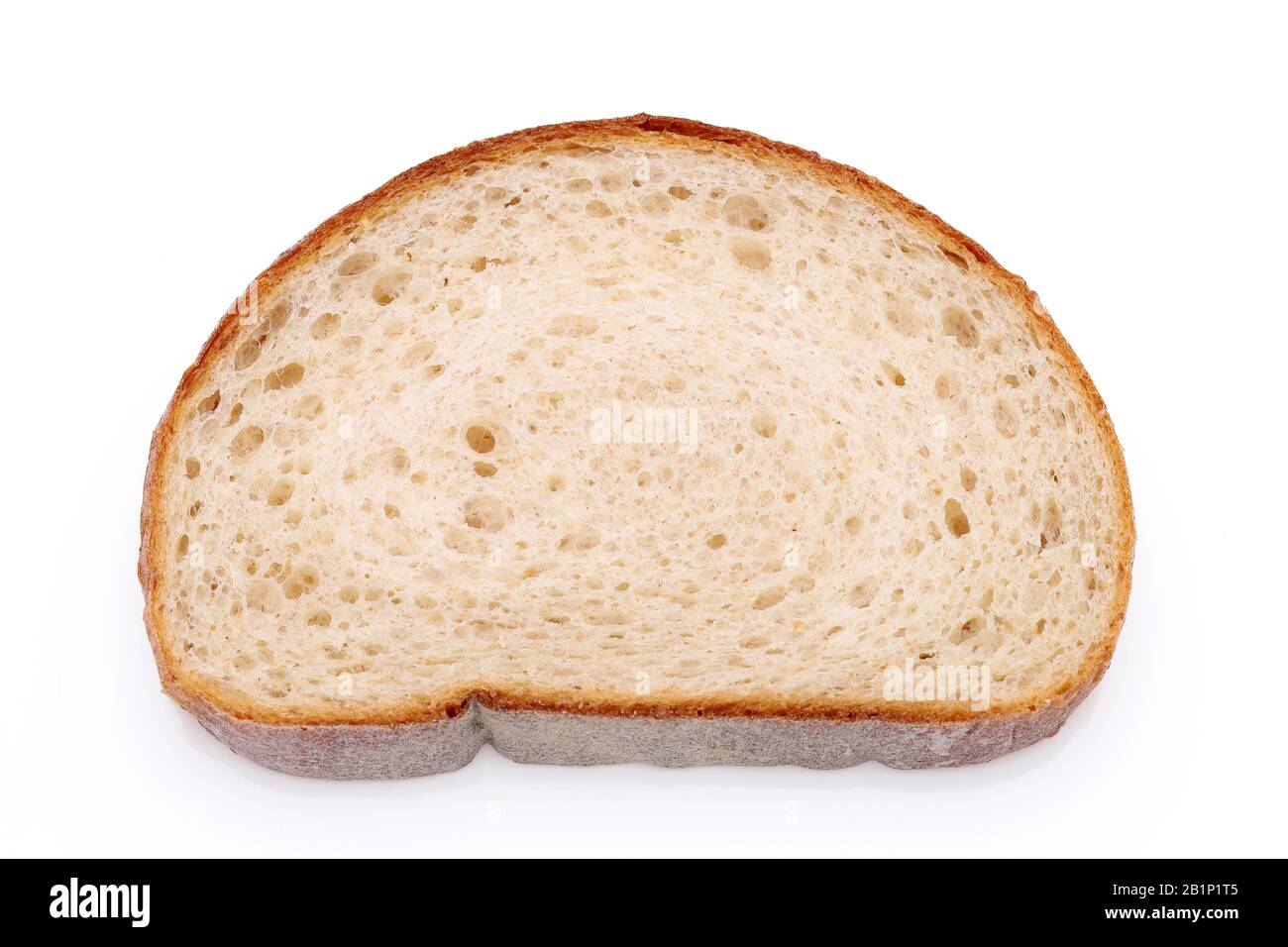 sliced wholemeal bread isolated on white background Stock Photo - Alamy