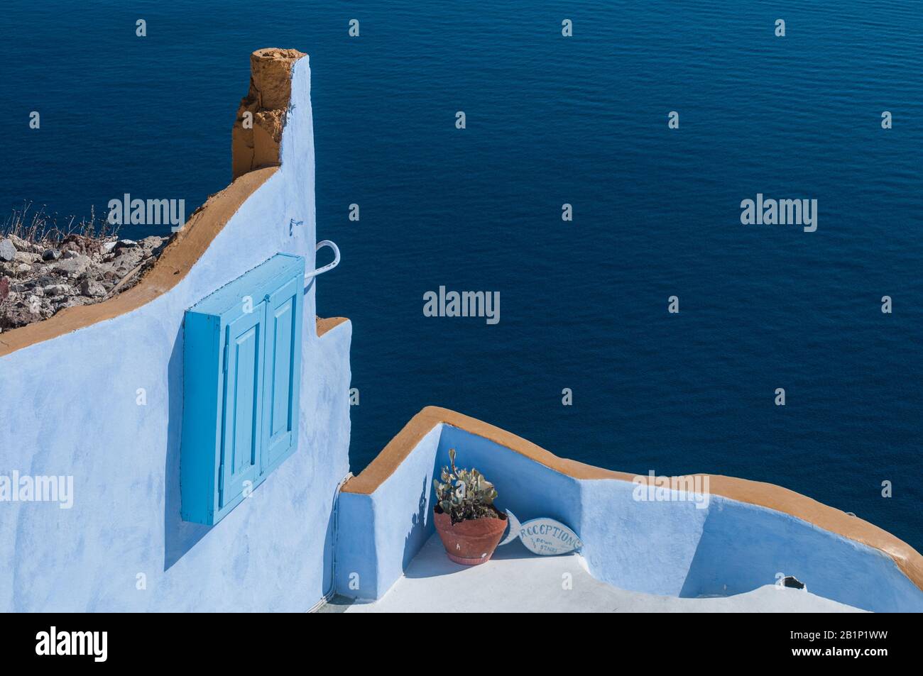 Greek architecture with a view Stock Photo - Alamy