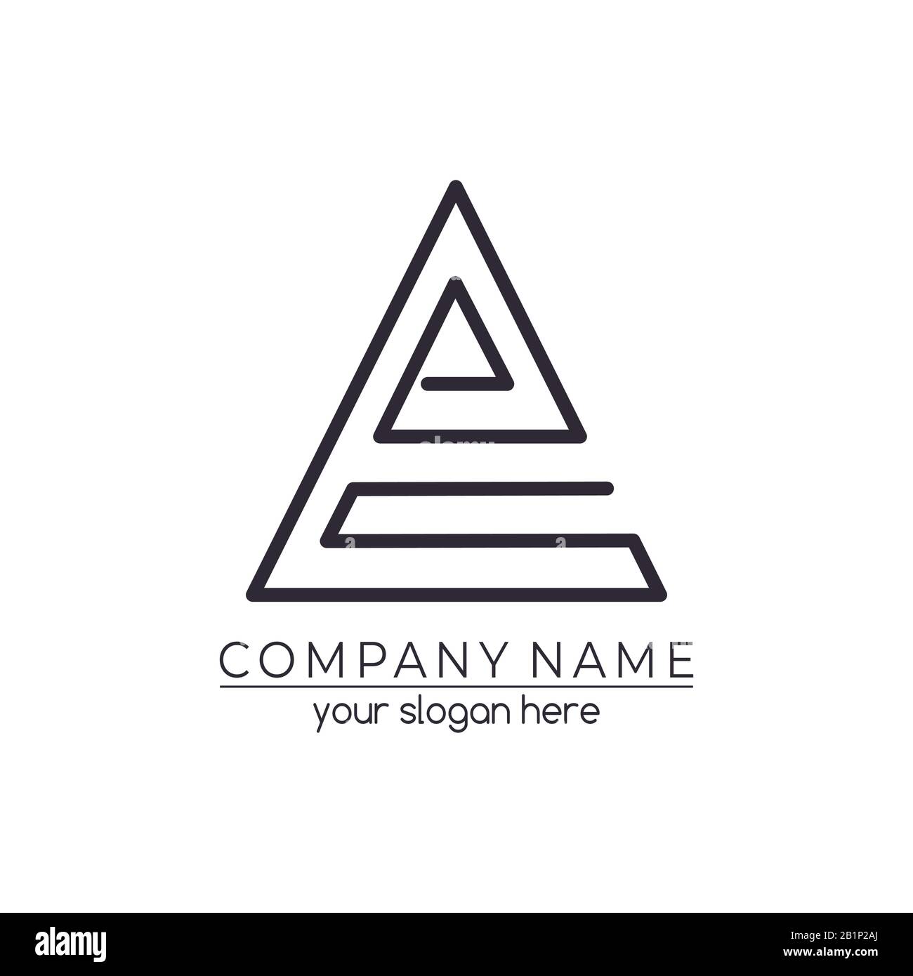 Letter logo or monogram. blank for business card. For your business ...