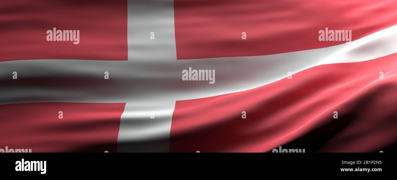 Denmark sign symbol. Danish national flag waving texture background ...