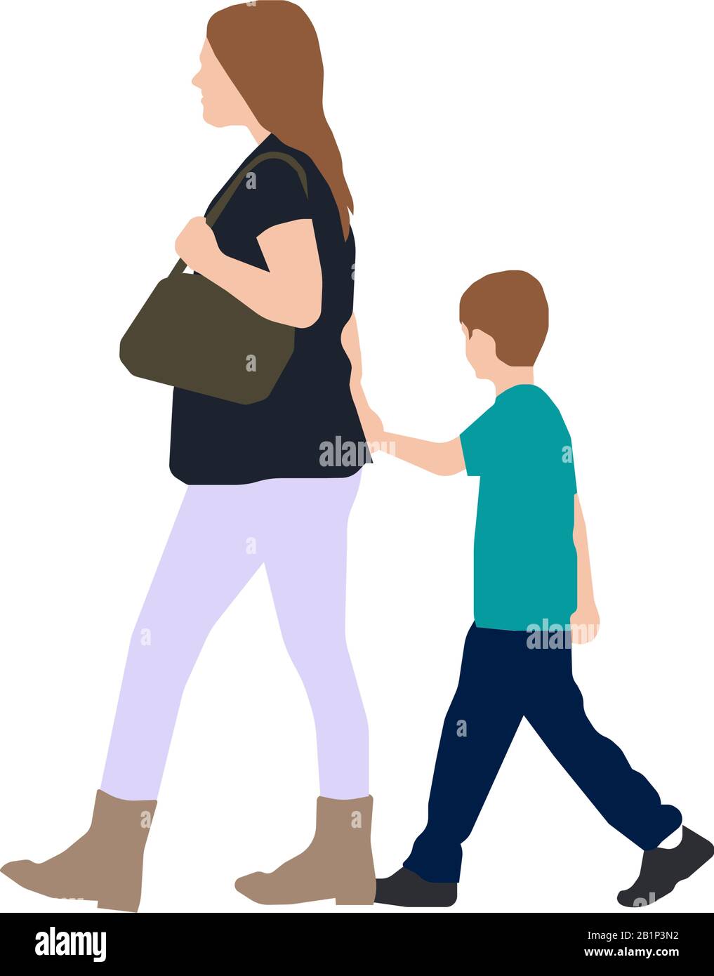 Caucasian profile view Stock Vector Images - Alamy