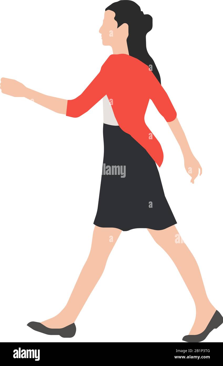 Female body model side view Stock Vector Images - Alamy