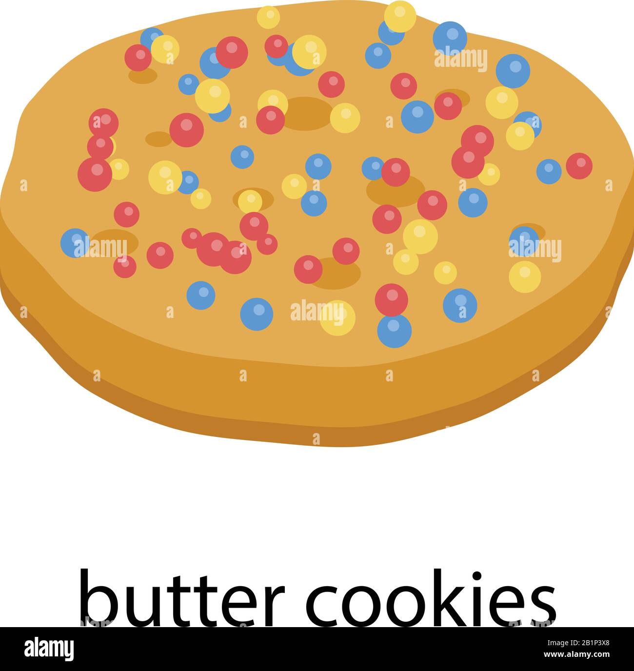 Christmas butter cookies Stock Vector Images - Alamy