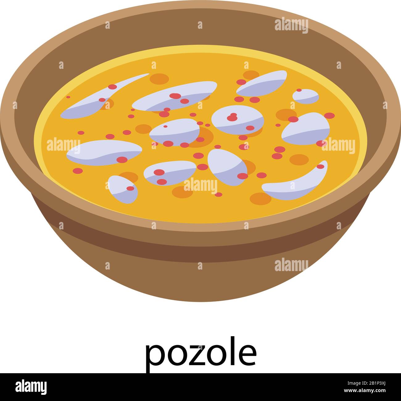Pozole food icon, isometric style Stock Vector Image & Art - Alamy